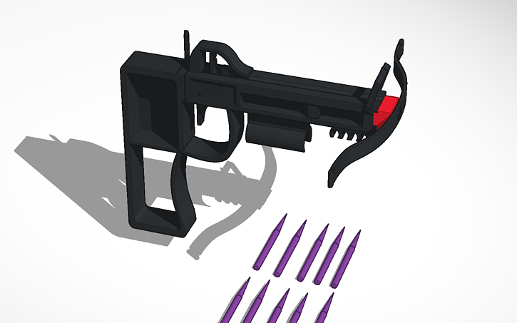 3D design Short Crossbow with Bolts | Tinkercad