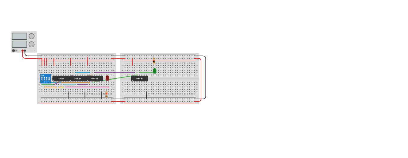 Circuit design Exp.No.5:Full subtractor using basic gates | Tinkercad
