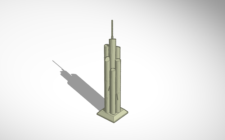 3D design Azerbaijan Tower | Tinkercad