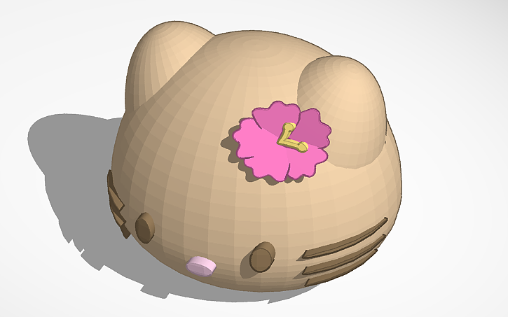 3D design ୧ ⁺˖ hawaiian hello kitty `´ ⊂⊃ !!1 ⊹ ꒱ - Tinkercad