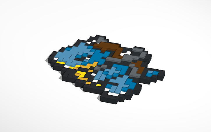 3D design Blastoise - Tinkercad