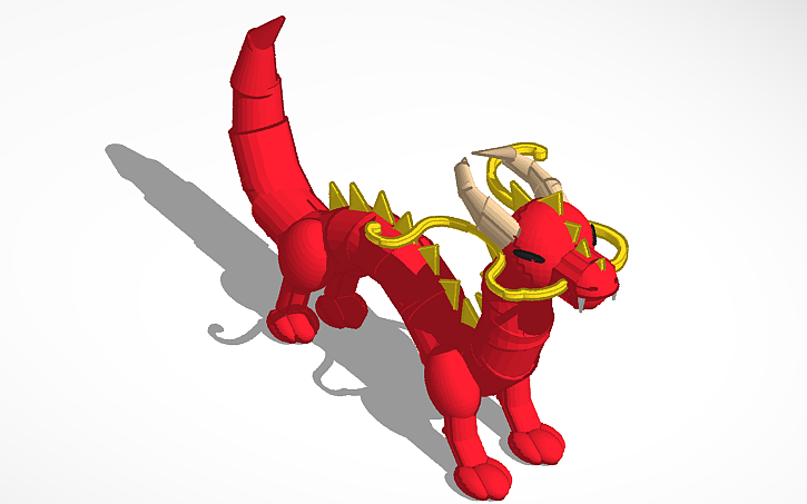 3D design Dragon - Tinkercad