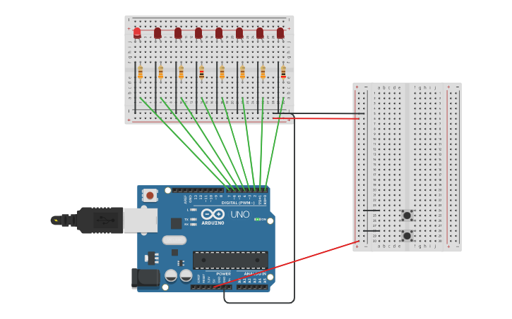 Circuit Design Bitwise Opps Tinkercad