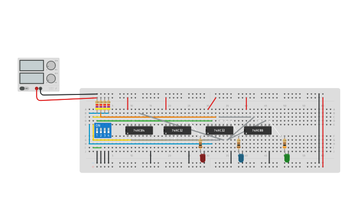 Circuit design Problema 4: Butacas - Tinkercad