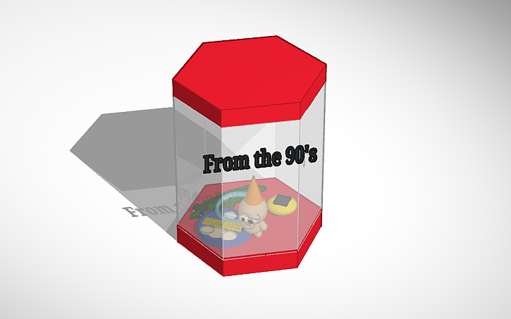 3D design time capsule - Tinkercad
