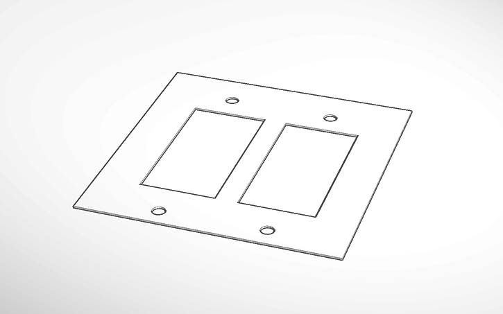 3d Design Switch Cover Fun Tinkercad