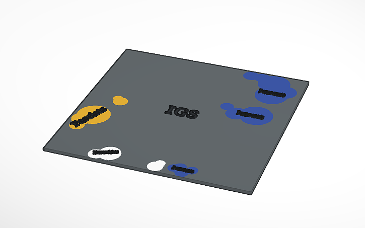 3D design Kassel map (the war is over) - Tinkercad