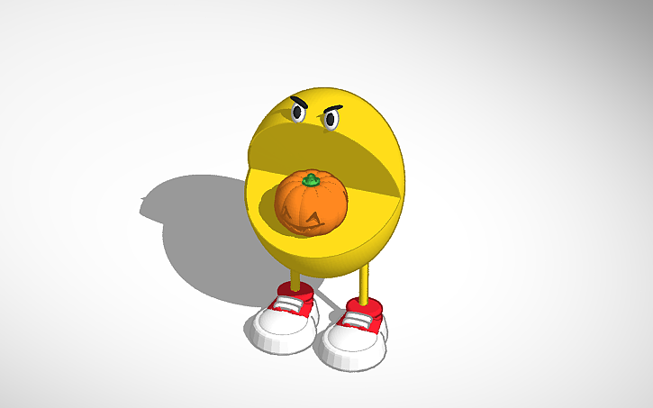3D design A Very Hungry Pac-Man | Tinkercad
