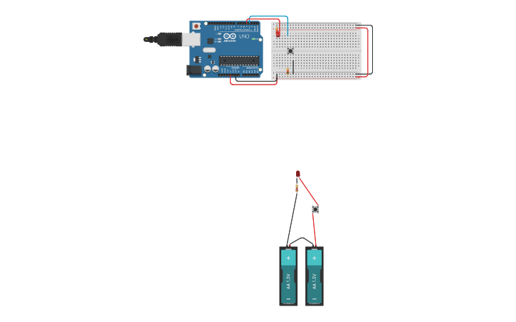 Circuit design Resistor Pull Up | Tinkercad