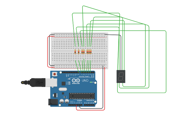 Circuit design atividade serial - Tinkercad
