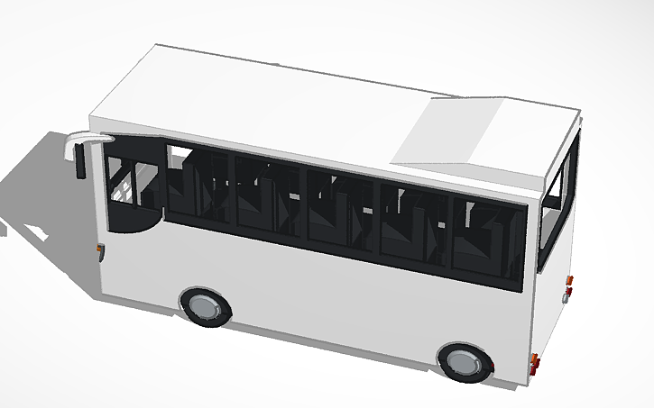 3D design Coach Bus 1 - Tinkercad