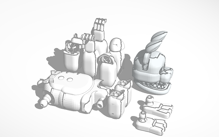 3D design advanced Bonnie figure - Tinkercad