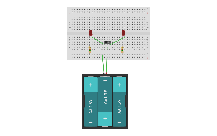 Circuit design Interruptor con LED | Tinkercad