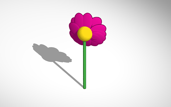 3D design Flower - Tinkercad