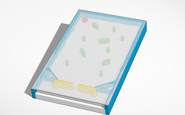 3D design PINBALL - SIM LAB - Tinkercad