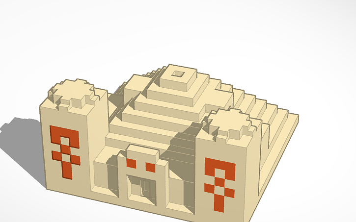 3D design Desert Temple (Minecraft) - Tinkercad