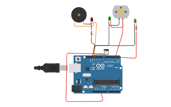 Circuit design Circuito del examen ARI - Tinkercad