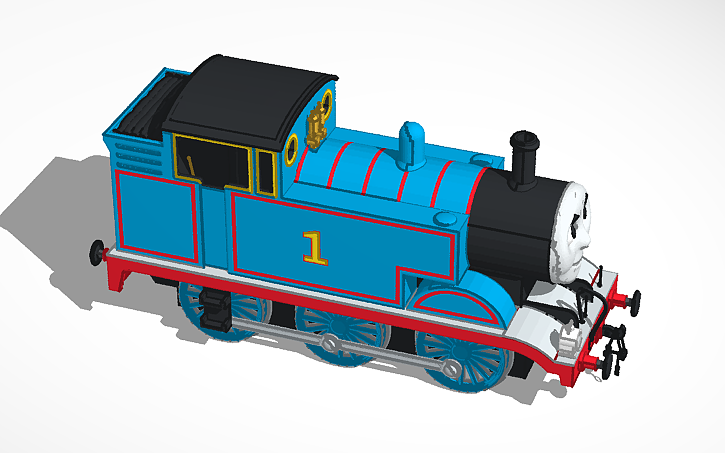 3D design Thomas The Small Blue Steam Engine | Tinkercad