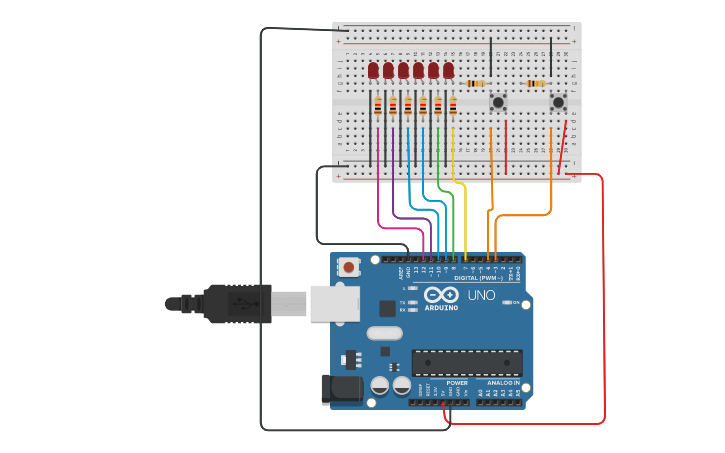 Circuit design Swanky Rottis - Tinkercad