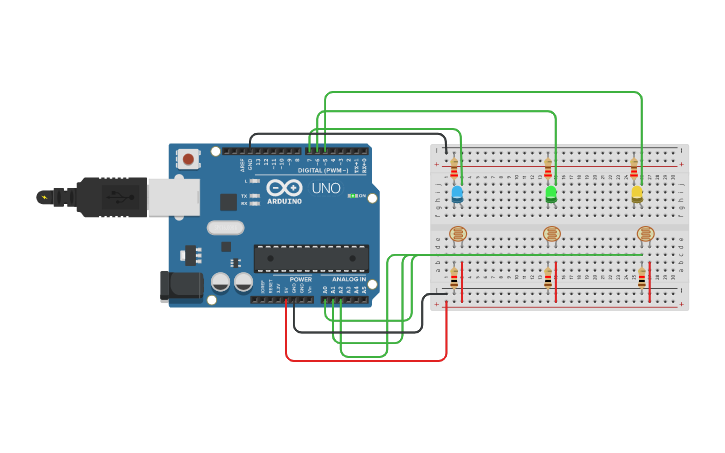 Circuit design S2 - A1 - Desafío if else - Tinkercad