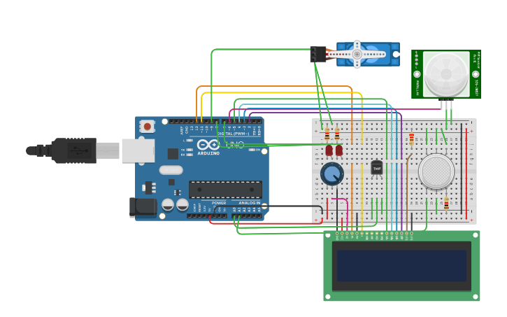 Circuit design sesión 16 drones - Tinkercad