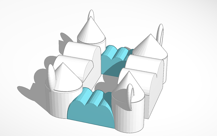 3D design bunny castle by mack | Tinkercad