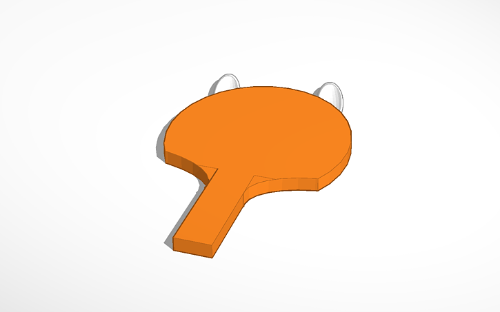 3D design Ping Pong Bat - Tinkercad
