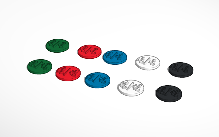 3D design Magic The Gathering Counters - Tinkercad