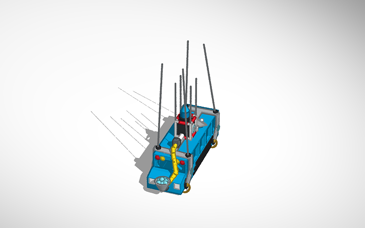 3D design Fortnite battle bus - Tinkercad