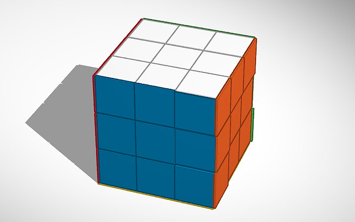 3D design Rubik's Cube - Tinkercad