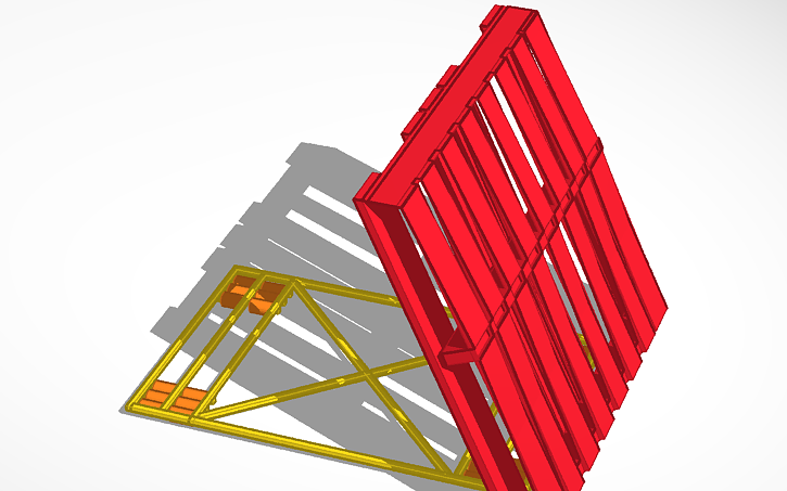 3D design Pallet slider - Tinkercad