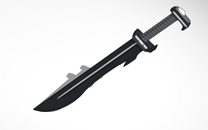 3D design My Interpretation of Nico's Stygian Iron Sword - Tinkercad