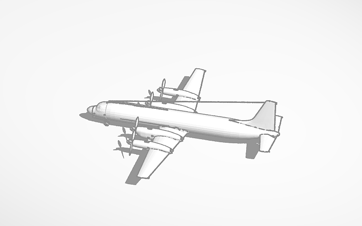 3d Design Ilyulshin Il 18 Coot Tinkercad