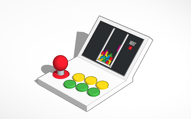 3D design MINI RETRO ARCADE GAME MACHINE - Tinkercad