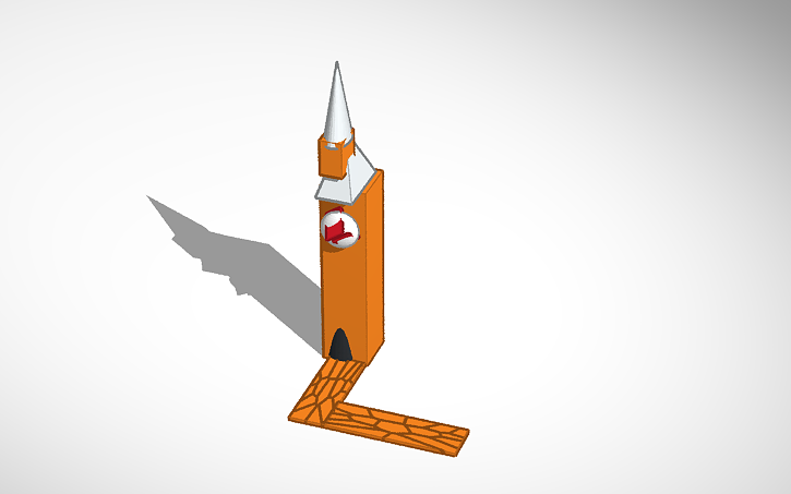 3d Design Clock Tower Tinkercad