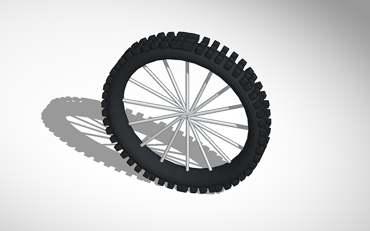 3D design Motor bike wheel - Tinkercad