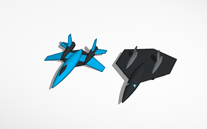 3d Design Jet Concept And Sr 72 Tinkercad