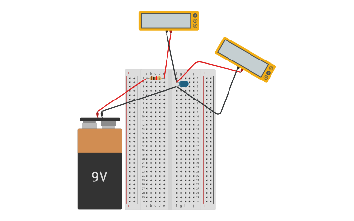 Circuit Design Led ไบแอสกลับ Tinkercad