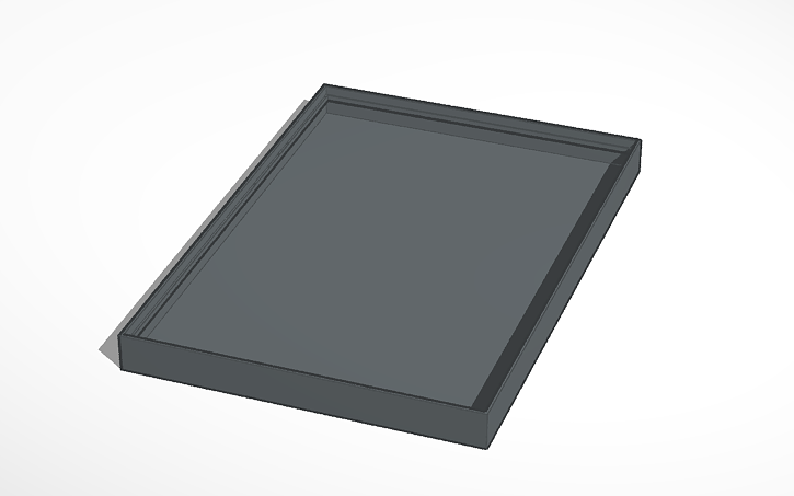 3D design 10X15cm Ink Pad Case - bottom | Tinkercad