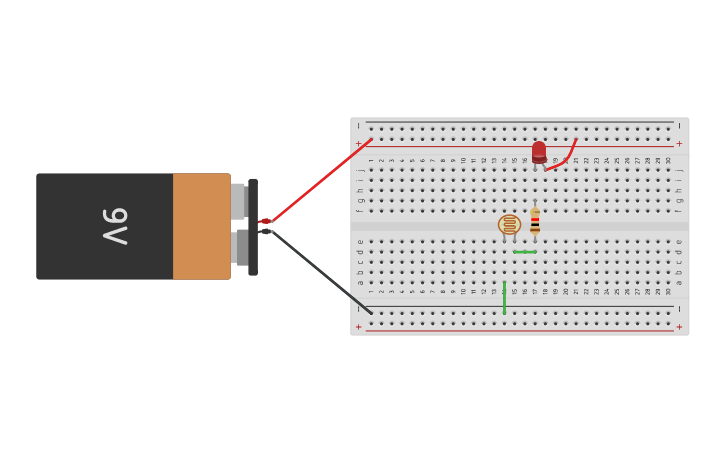 Circuit design LED | Tinkercad