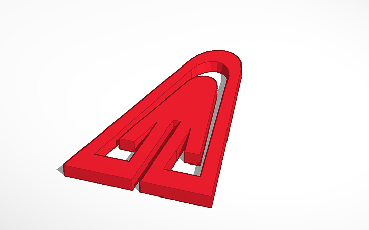 3D design Paperclip - Tinkercad