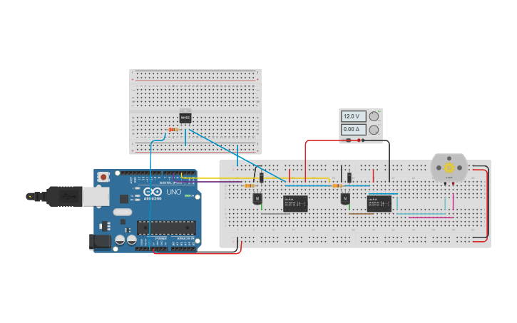 Circuit design of PUNTO EXTRA - Tinkercad