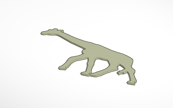 3D design Giraffe - Tinkercad
