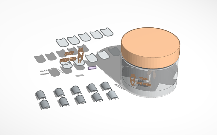 3D design NAILS - Tinkercad