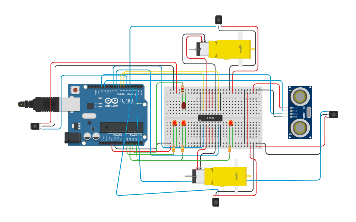 Circuit design sumo - Tinkercad
