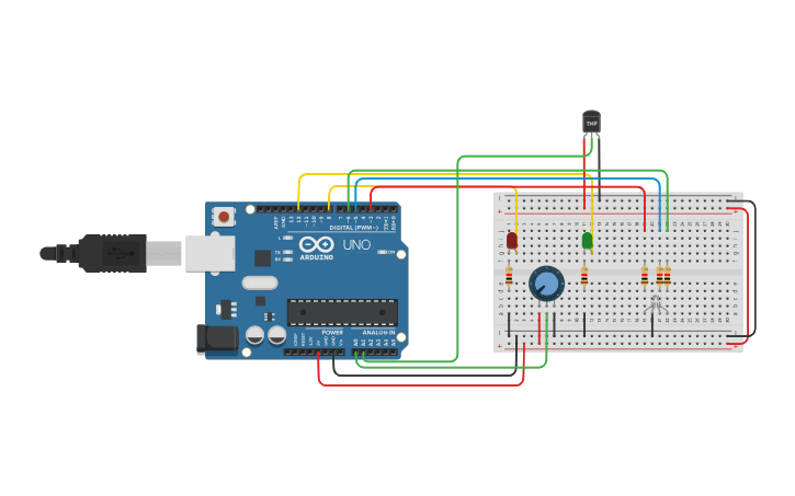 Circuit design Automated Temperature and pH regulator - Tinkercad
