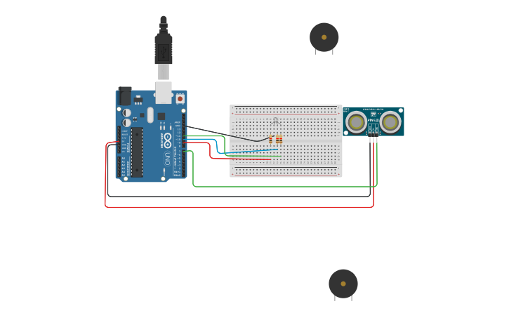 Circuit Design Social Distancing Draft Project Tinkercad