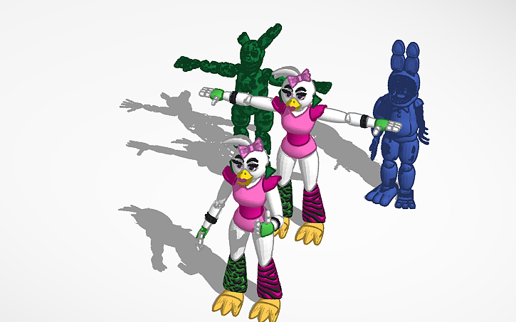 3D design Random FNAF Characters - Tinkercad