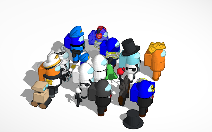 3D design among us club. pro - Tinkercad