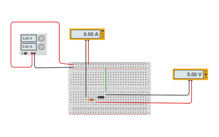 Circuit design Zener Diode - Tinkercad